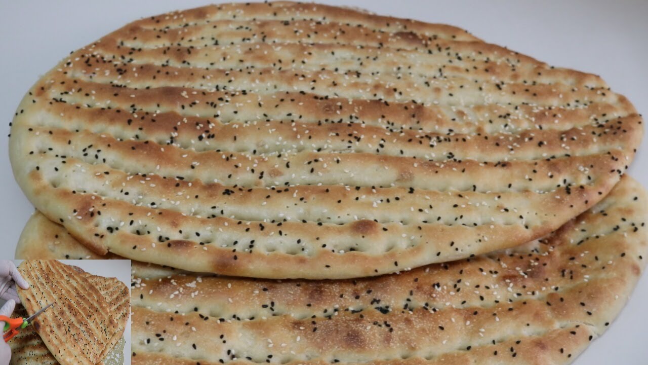 Naan Barbari | Naan afghani | Receta de Pan | Noon e Barbari | Simple ...