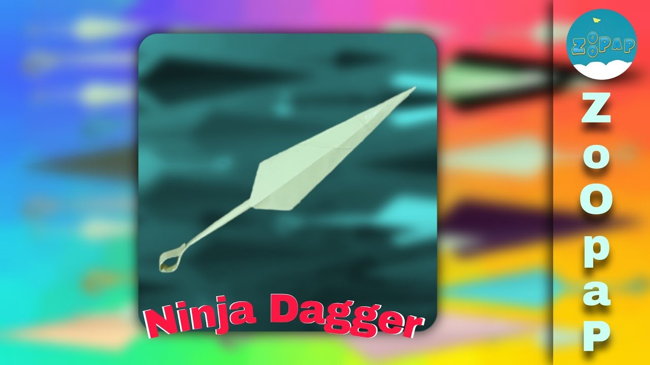 How to make ninja dagger with paper/ #origami ZoOpaP - YouTube