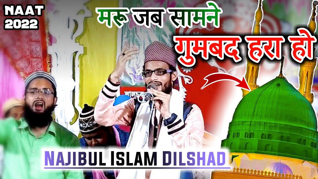 बिलकुल ताज़ा कलाम | Najibul islam dilshad | Maru jab samne gumbaad hara ...