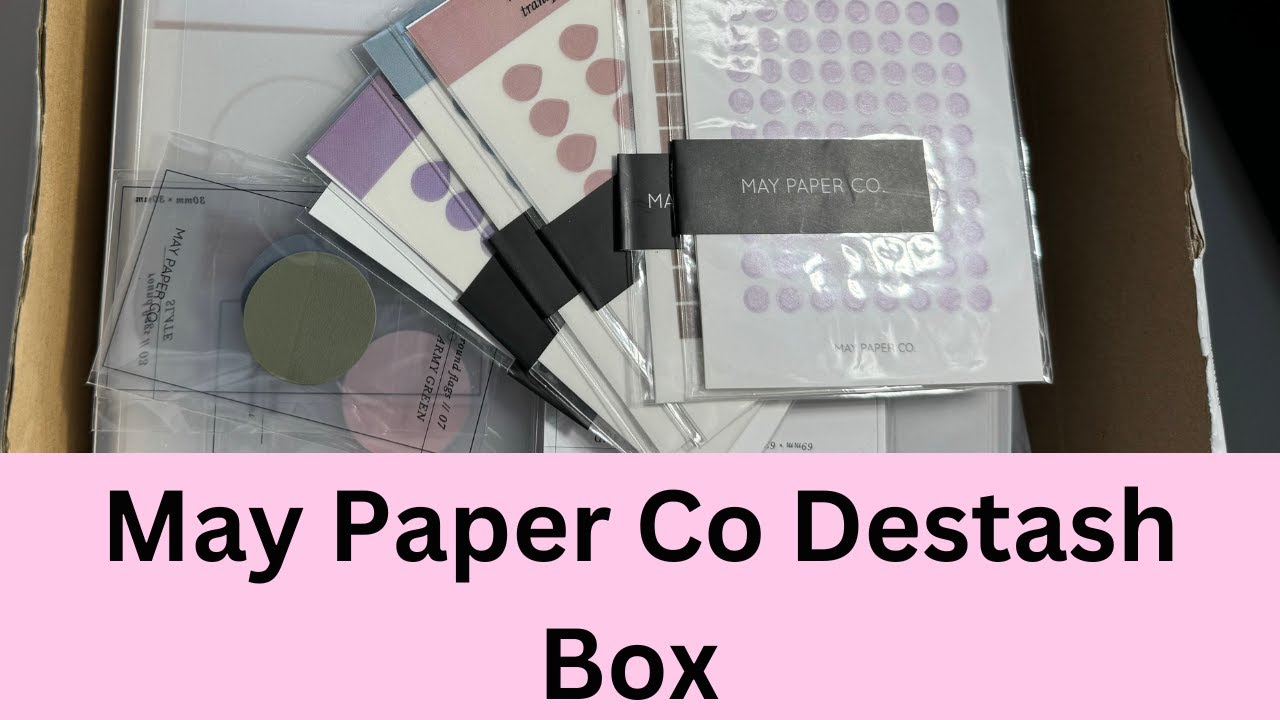 MAYPAPER CO. DESTASH BOX | LETS SEE WHAT I GOT @maypaperco #cutenesssquad #destash # ...