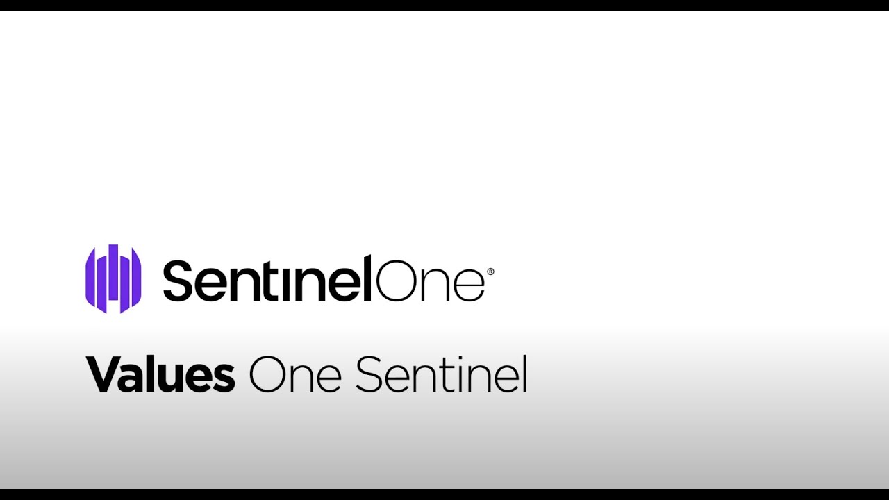 SentinelOne Values OneSentinel - YouTube