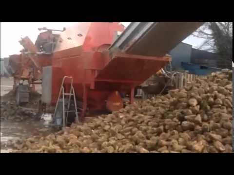 Tong Mobile Sugar Beet Washer - YouTube