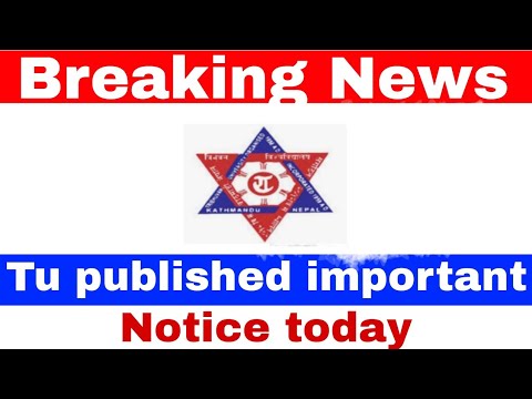 ||Breaking News||Tu published important notice today|| - YouTube