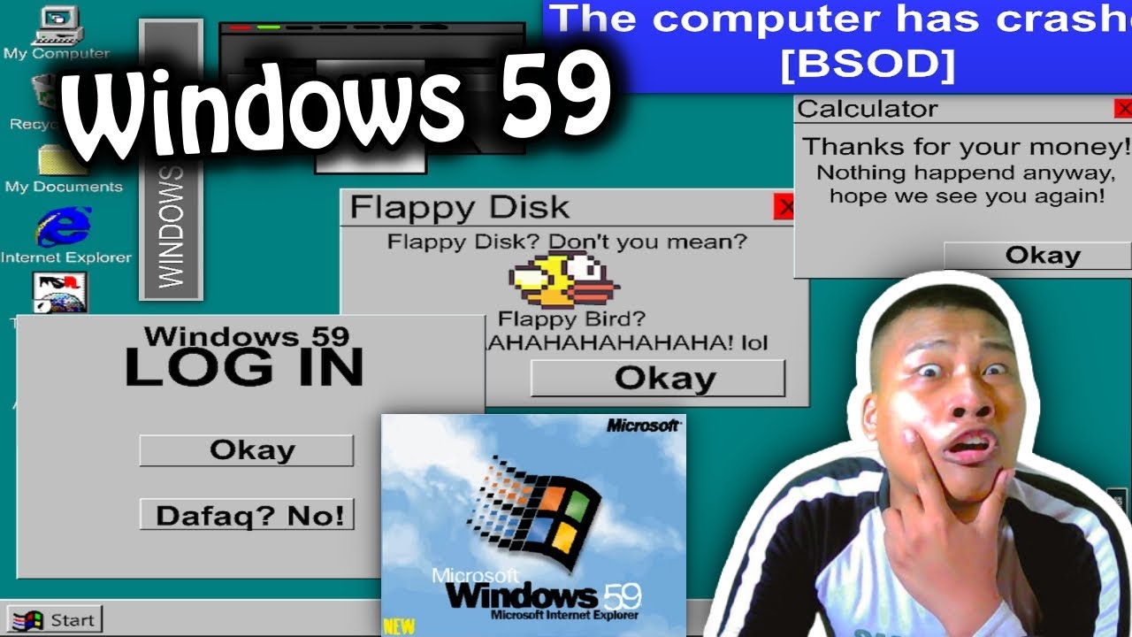 Pertama Kali nyobain Windows 59 | Baru tau ada Windows versi ini ...