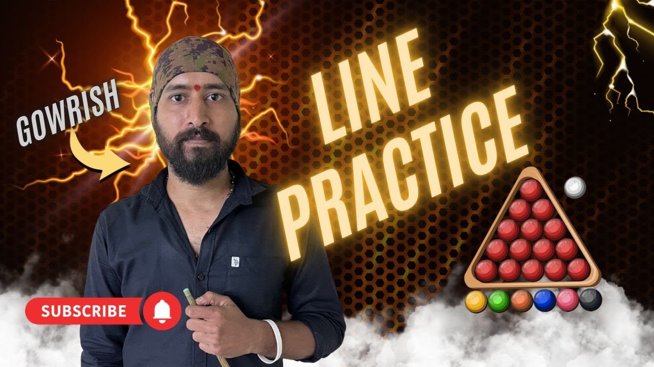 Elite Snooker Line-Up Practice with Gowrish | Precision • Break ...
