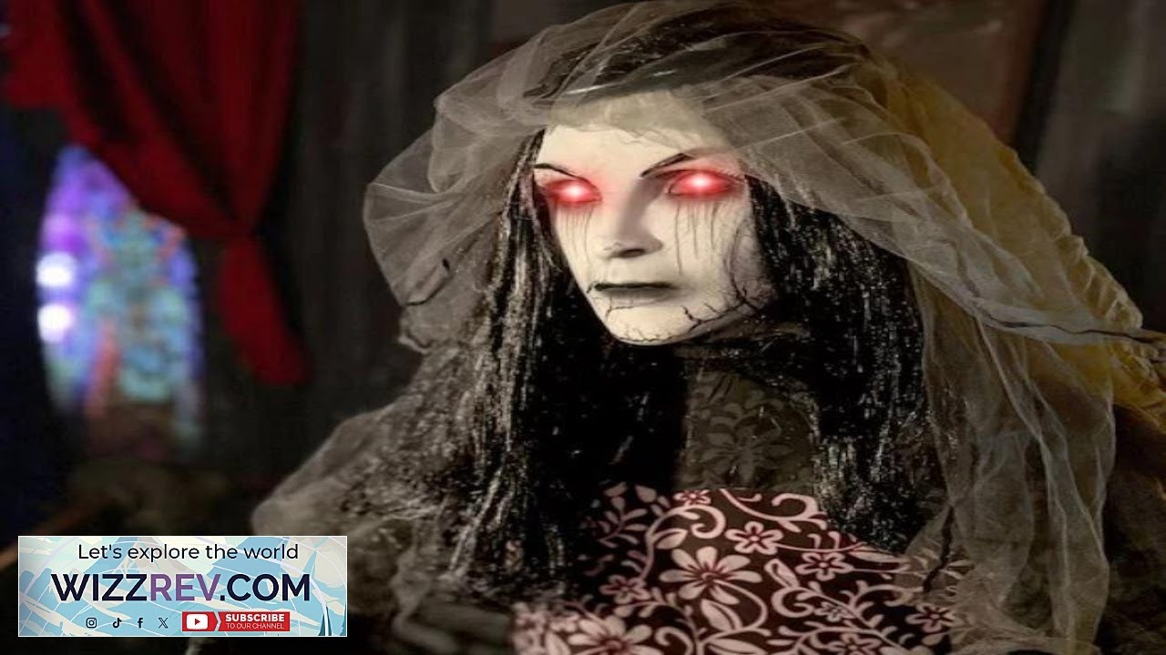 6 FT ANIMATED HAUNTING GHOST BRIDE HALLOWEEN ANIMATRONIC PROP eBay ...