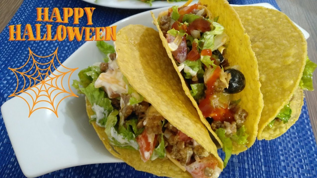 Halloween Inspired SPIDER WEB TACO DIP || Fantastica Cusina - YouTube