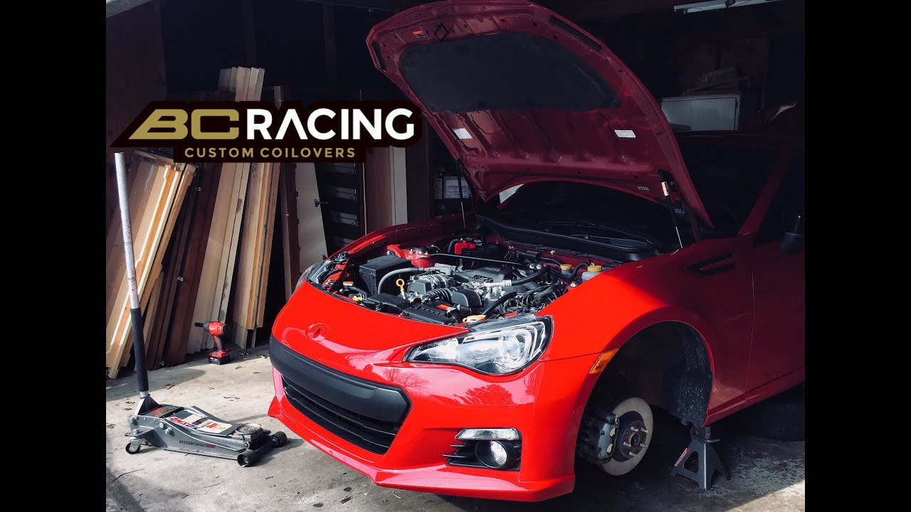 Installing CUSTOM BC Racing Coilovers on the BRZ - YouTube