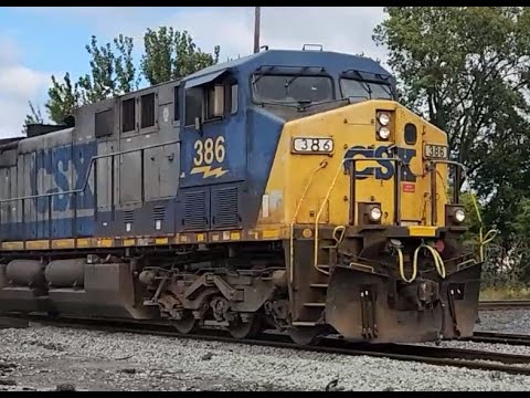 CSX 386 and 7034. Massive train! #csx_trains #train - YouTube