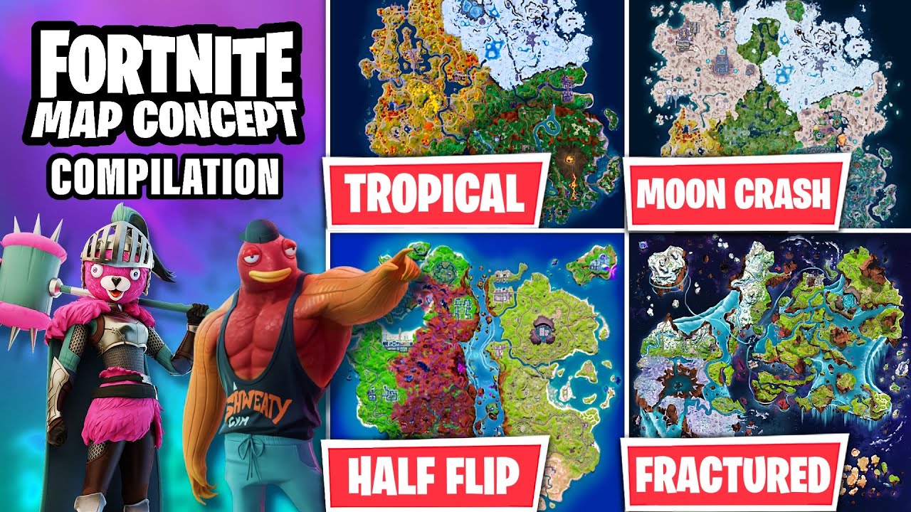 Fortnite Map After THE END Event, Half Flip, Moon Crash, More! Fortnite ...