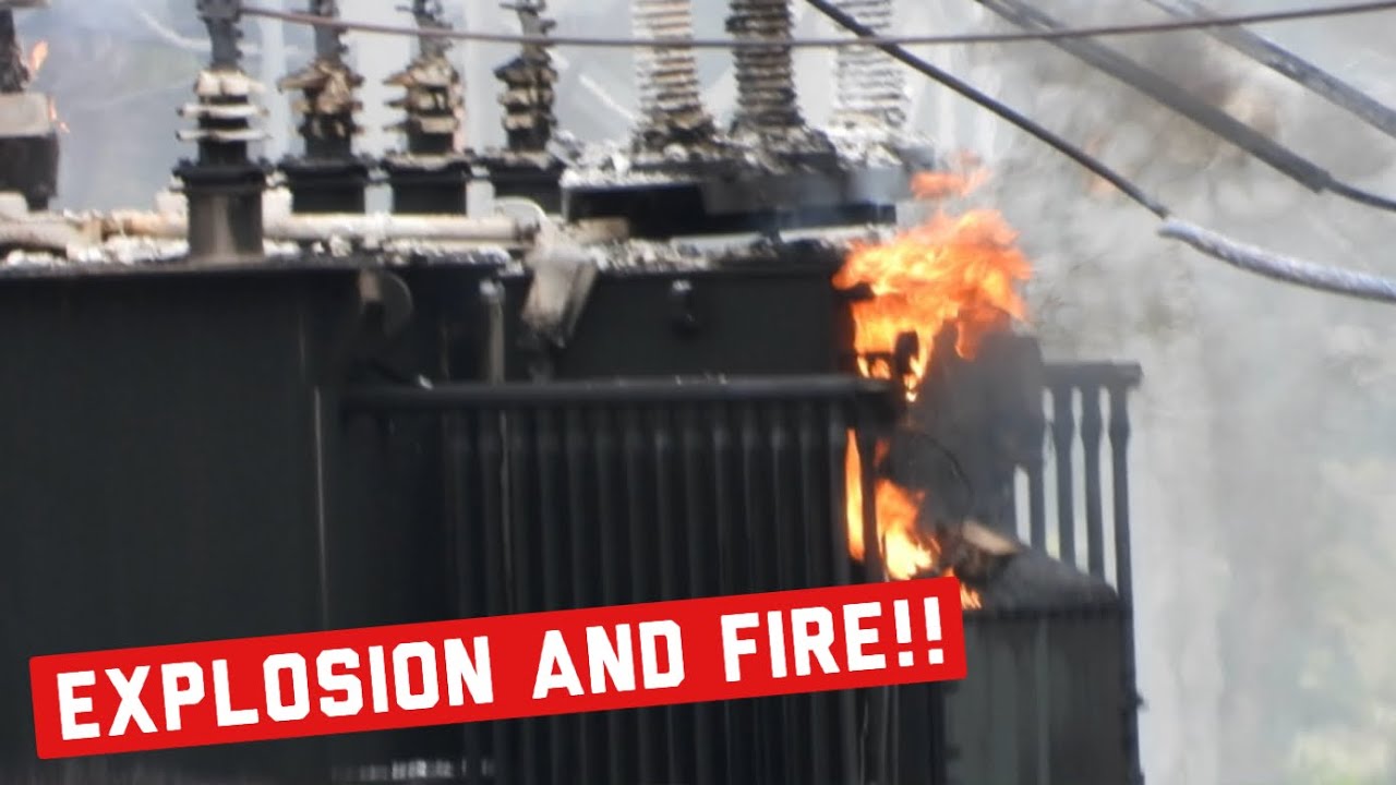 Explosion and Fire at Electrical Substation in Harlan Kentucky - YouTube