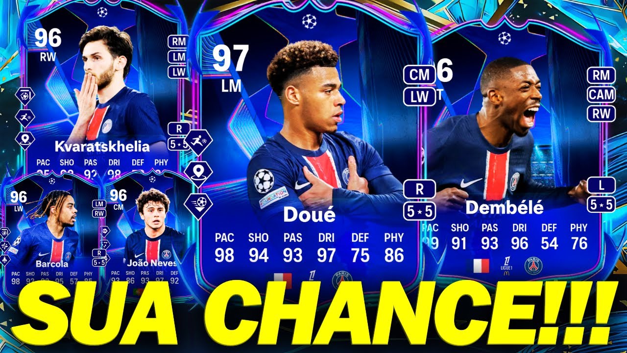 FC 25 | 🔥SÓ TEM JOGADOR BUGADO!!! PSG RTTF CHAMPIONS | NOVA COPA | PP ...