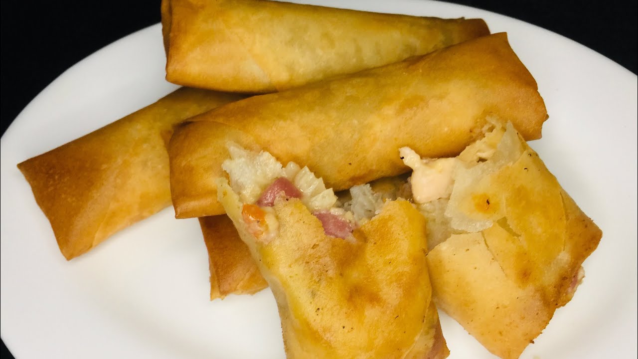 RESEPI POPIA CARBONARA / CARBONARA SPRING ROLL - YouTube