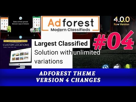 Adforest Theme Version 4 Changes - YouTube