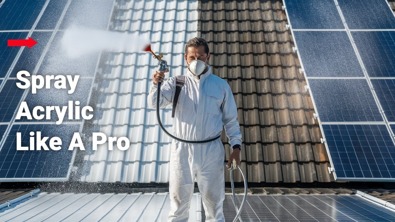 How to Spray Acrylic Roof Coating Like a Pro - YouTube