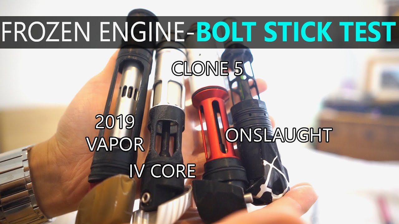 Frozen Engine Bolt Stick Test | 2019 Vapor, CSR, Onslaught, Clone 5 ...