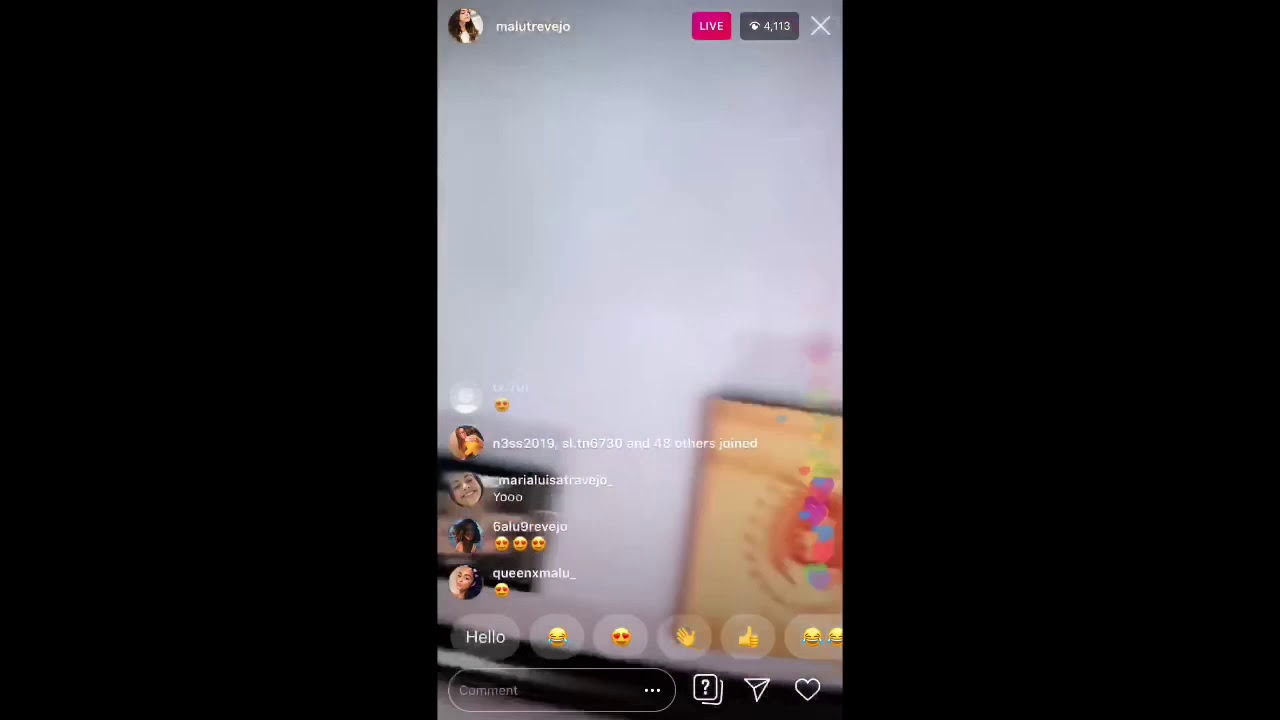 MALI TREVEJO STICKS TONGUE OUT LIVE ON INSTAGRAM - YouTube