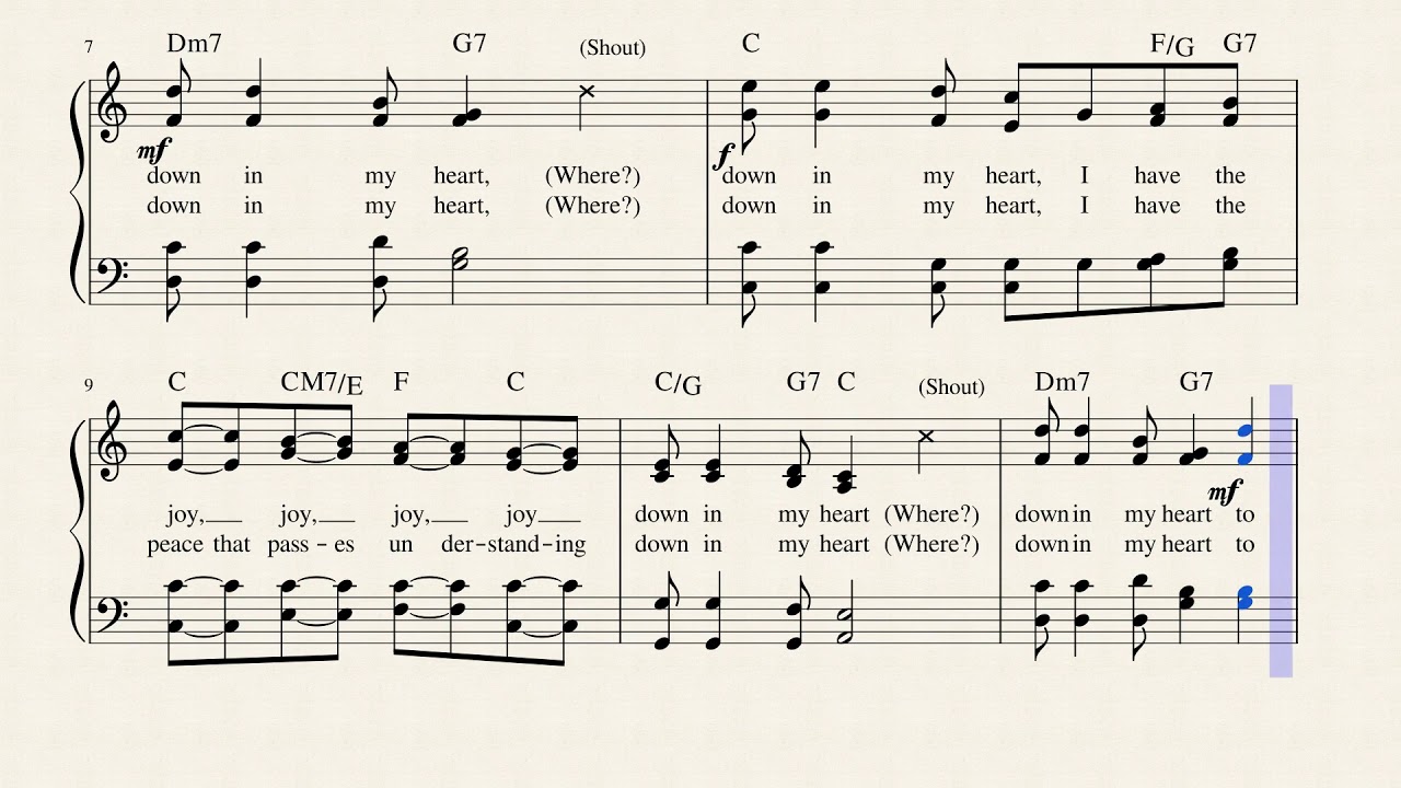 Down In My Heart (I've Got the Joy, Joy, Joy) - YouTube