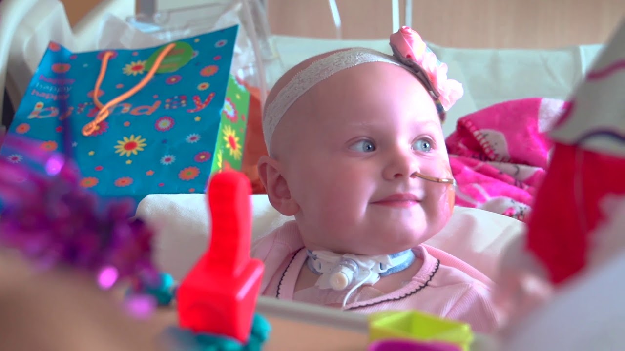 Cancer patient celebrates 2nd birthday - YouTube
