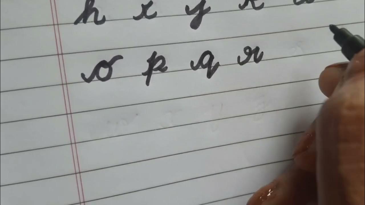 Cursive writing for absolute beginners. - YouTube