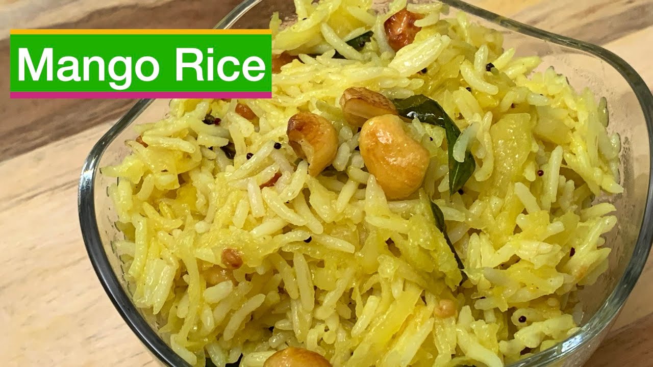 Mango Rice|Raw Mango Rice|Mangai Sadam|Mango Rice Recipes|South Indian ...