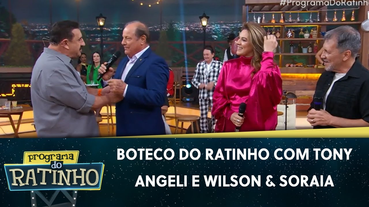 Boteco do Ratinho com cantor Tony Angeli e a dupla Wilson & Soraia ...