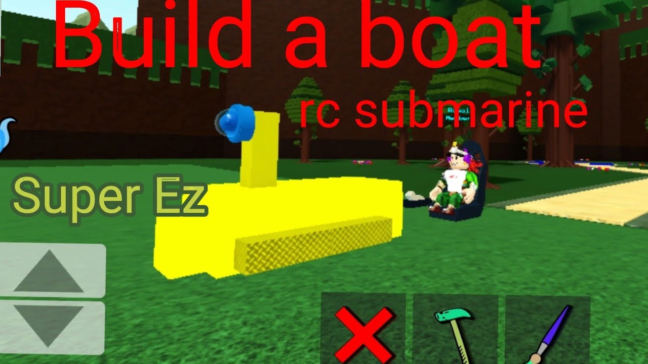 How to make a rc submarine in Build a boat for treasure mobile - YouTube