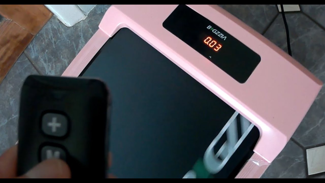 Bigzzia Pink Portable Motorised Electric Treadmill, Under Desk ...