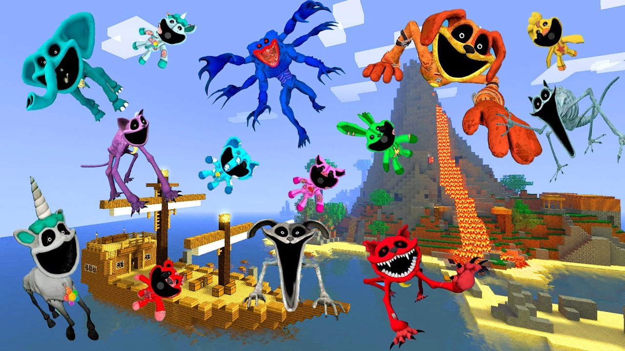 🌈 Minecraft Poppy Playtime 3 Evil Catnap Nightmare Dogday Craftycorn ...