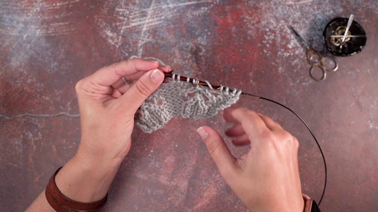 Sl1, k2tog, PSSO (Left-leaning Double Decrease) - YouTube