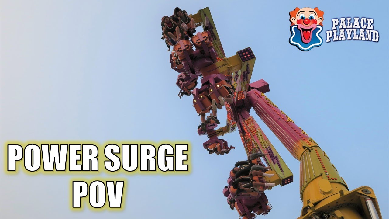 Power Surge POVs (2021), Palace Playland Zamperla Inverting Flat Ride ...