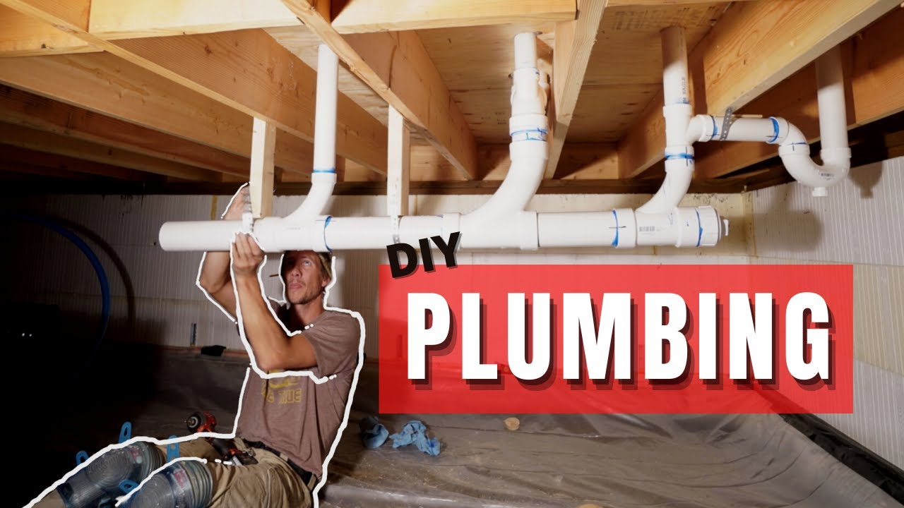 Plumbing a Small Cabin - DIY Mountain Cabin Build - YouTube