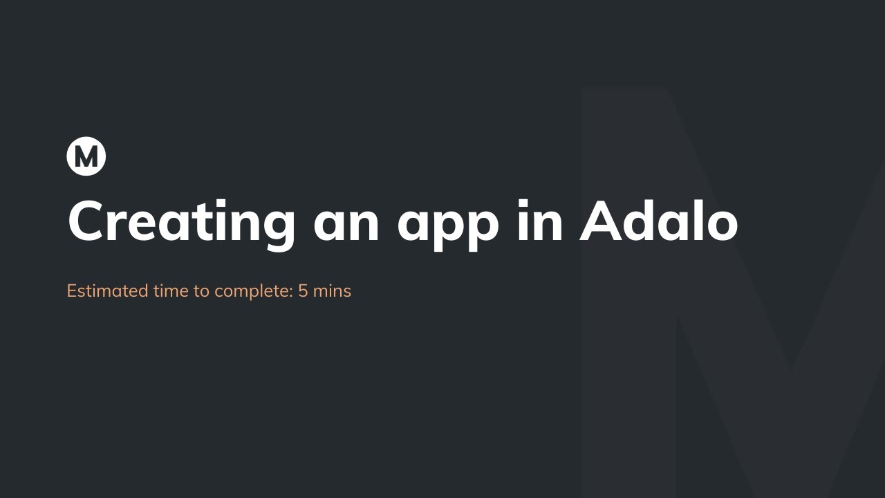 Creating an app in Adalo - YouTube