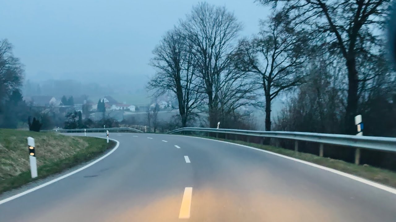 4k 🇩🇪Germany / Morning time going for the working in Germany Baden ...