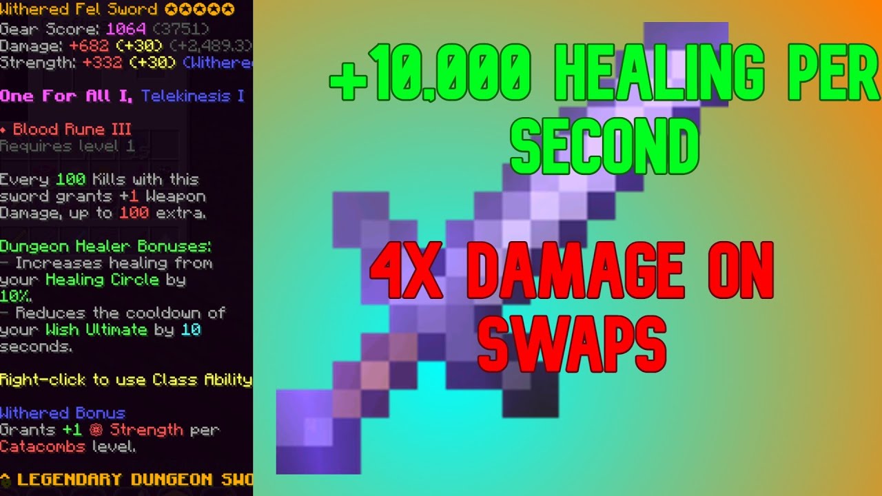 Item Review #1: Fel Sword (THE MOST BROKEN HEALER WEAPON AND BUDGET ...