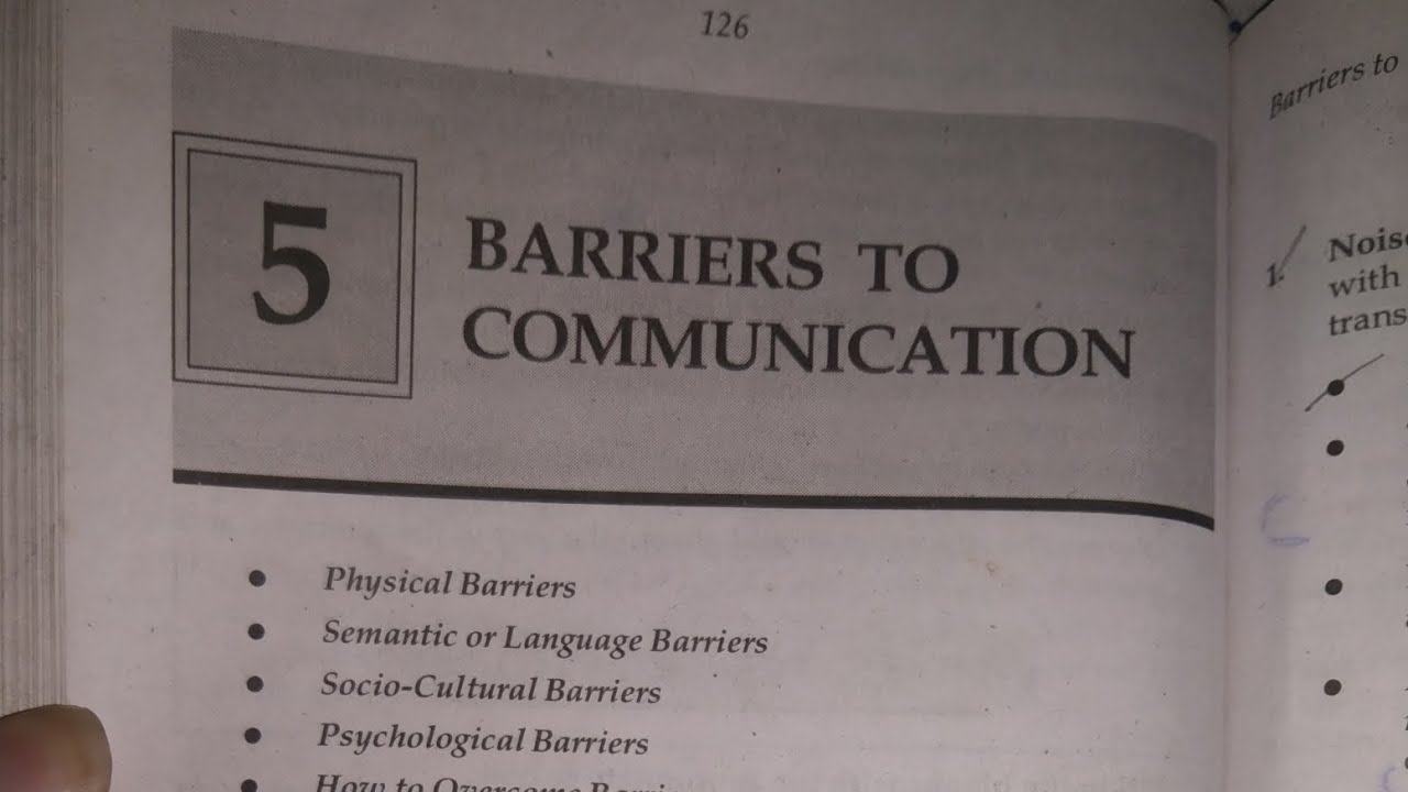 ||FYB.COM SEM 1||BUSINESS COMMUNICATION||CHAPTER 5 || BARRIERS TO ...