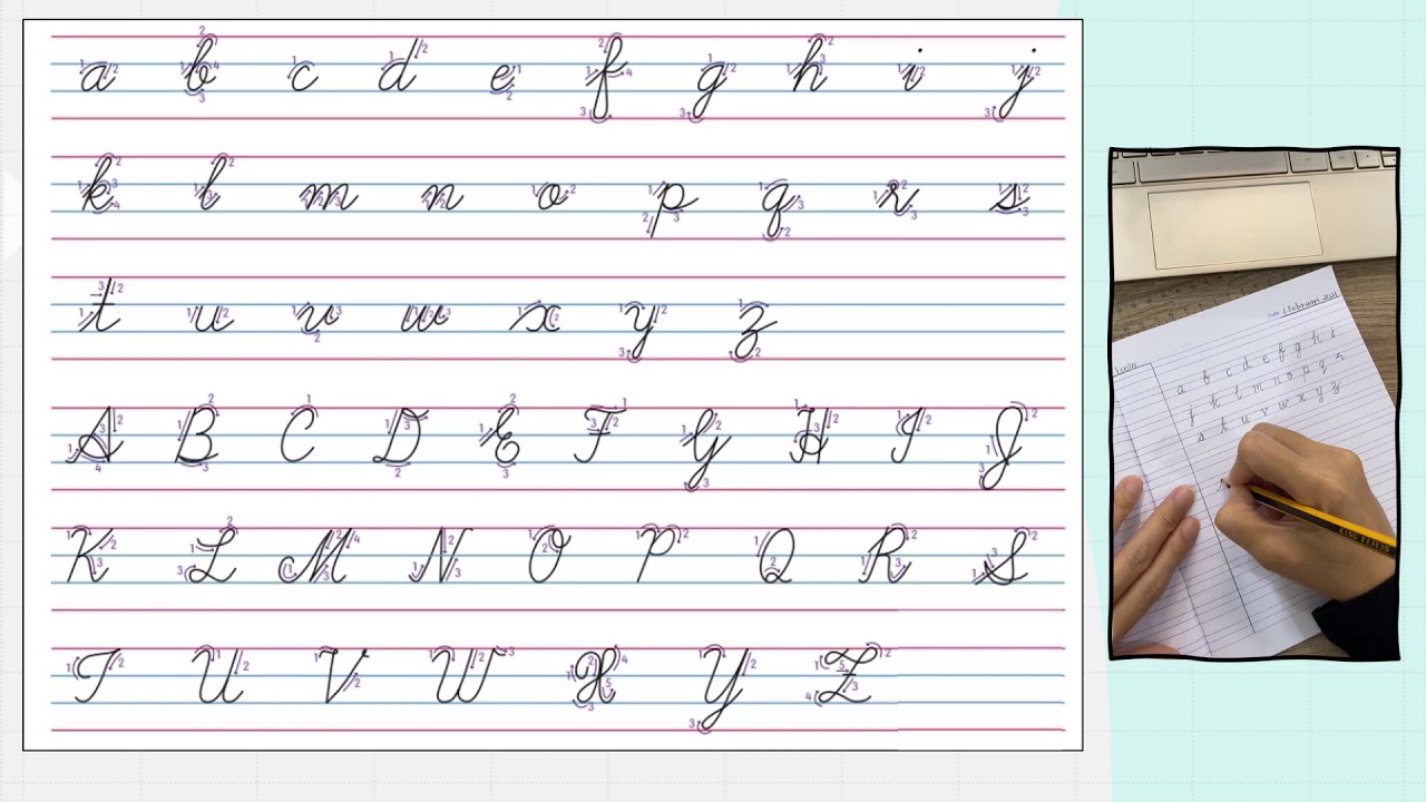 BM Tahun 3 Menulis huruf dalam bentuk tulisan berangkai - YouTube