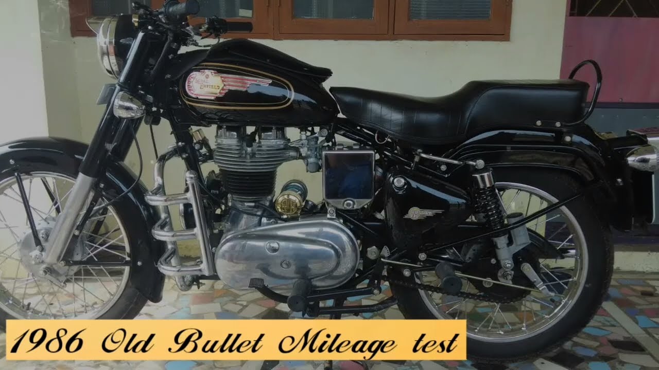 Mileage Test on 1986 Royal Enfield CI Bullet - YouTube