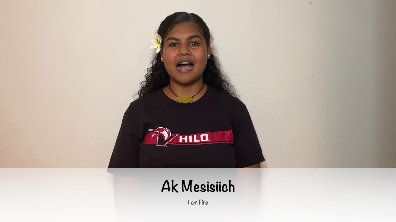 Palauan Language Lesson with Maikani Andres and Alirah Udui - YouTube