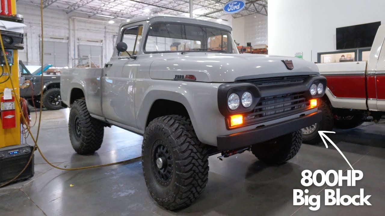 First Test Drive: 1959 Ford F100 with 572 Boss Nine - YouTube