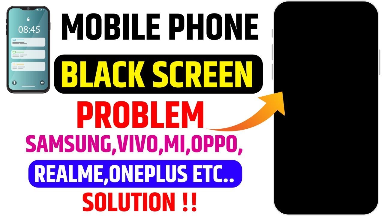 Black Screen Problem Fix | How To Fix Black/Blue Screen Issue | Oppo ...