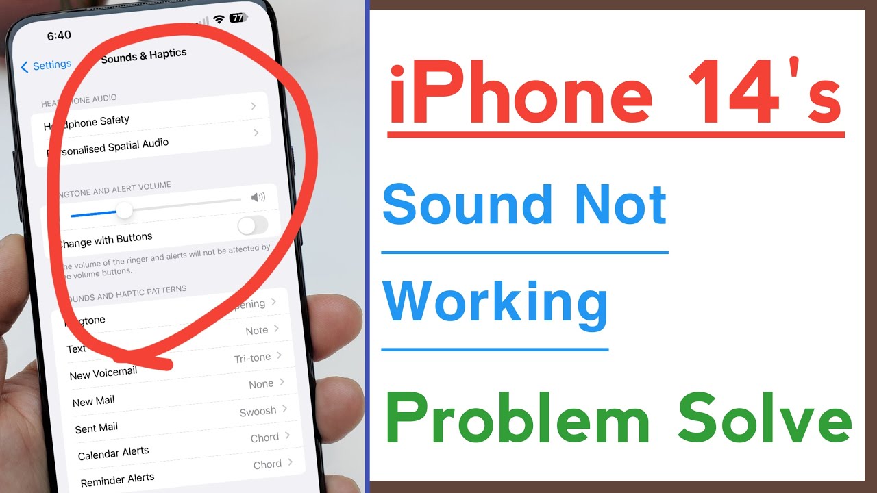 How To Fix Sound issue On iPhone 14’s After Update - YouTube