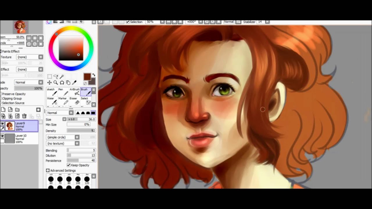 Speed Paint - Self Portrait - YouTube