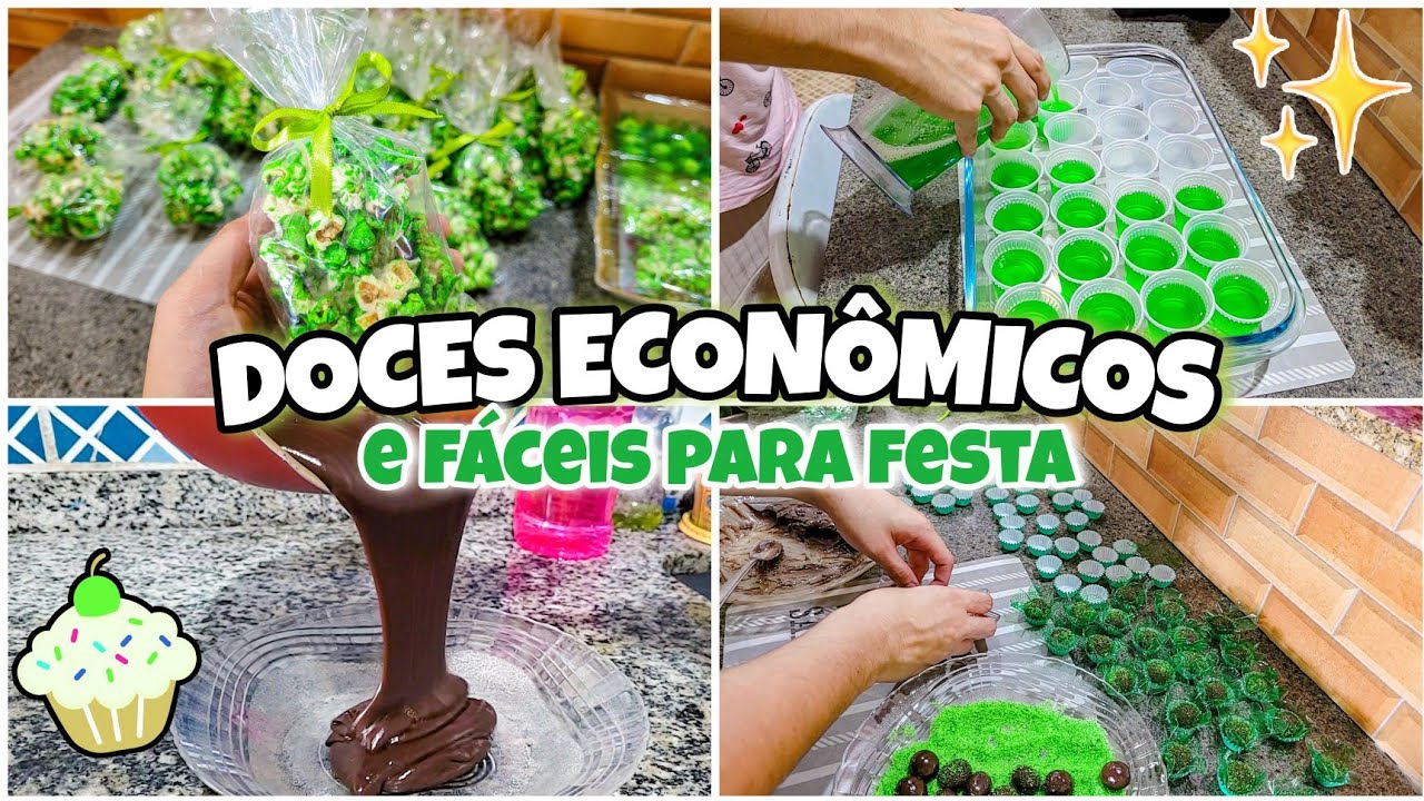 VLOG: FAZENDO OS DOCES DA FESTA: BRIGADEIRO, PIPOCA COLORIDA E MAIS 😍😍 ...