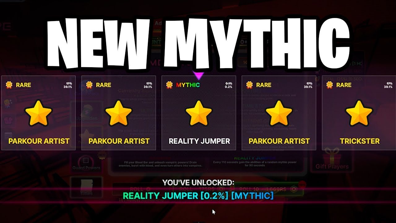 I Got The 0.2% REALITY JUMPER Power From The NEW PITY SYSTEM UPDATE ...