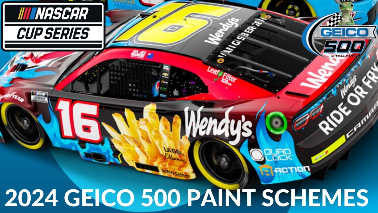 2024 GEICO 500 Paint Schemes - YouTube