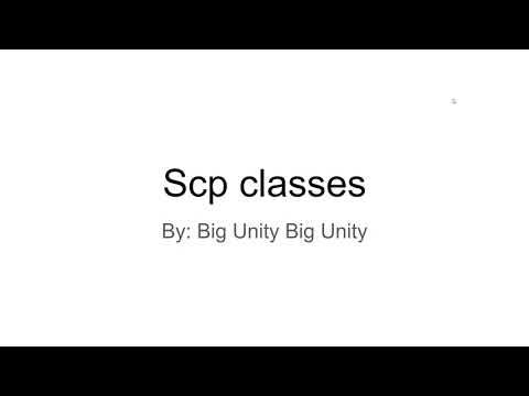 SCP classes ( The basics ) - YouTube