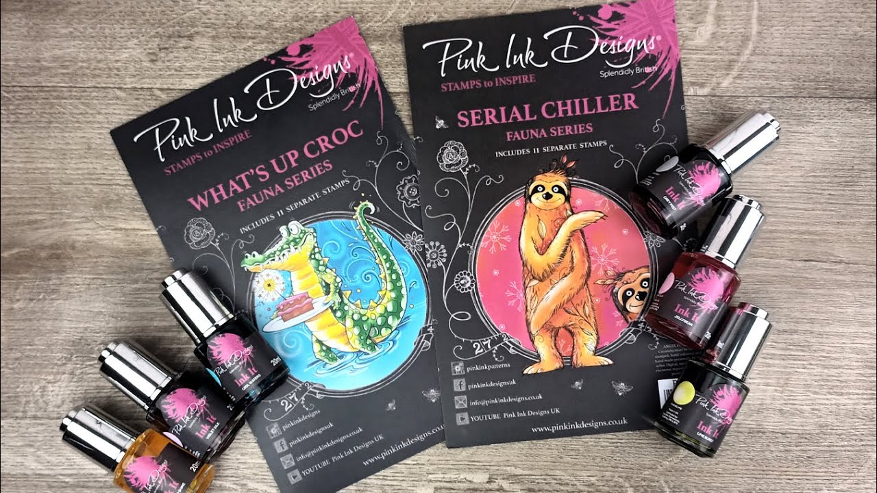 Cathie's Demonstrations: Artistic Creations with Pink Ink 'Ink It ...