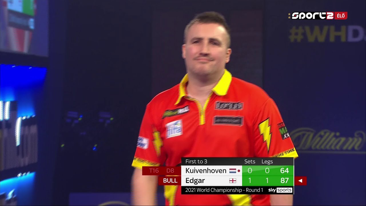 39) Maik Kuivenhoven vs Matthew Edgar 2021 PDC World Darts Championship ...