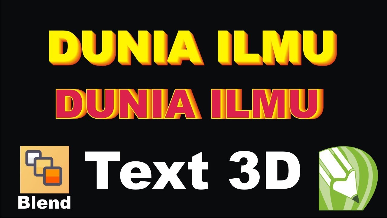 Text Timbul 3D di CorelDRAW - YouTube